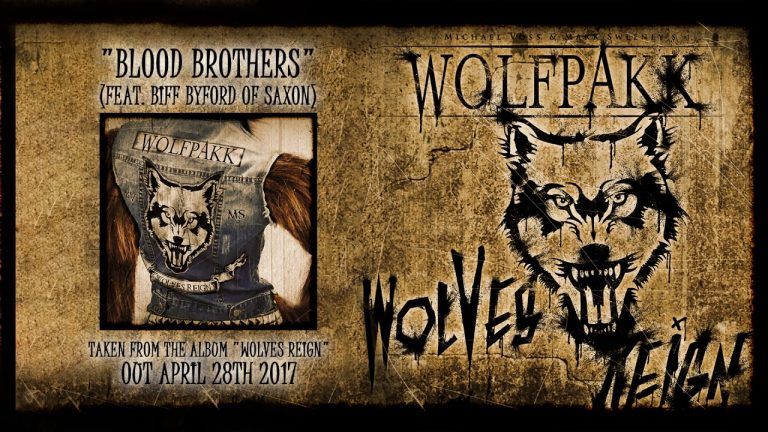 WOLFPAKK - Blood Brothers - feat. Biff Byford (2017) // official audio video // AFM Records - 逆向行駛